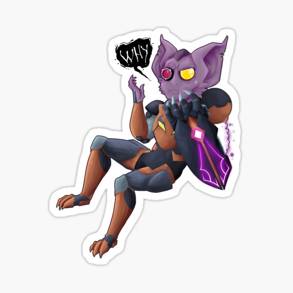 "space bat" Sticker for Sale by ClumsyRobot | Redbubble