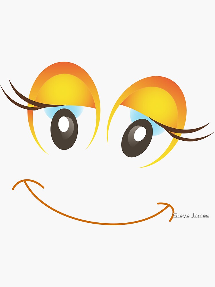 "Eyes and Mouth" Sticker for Sale by stevewc2 | Redbubble