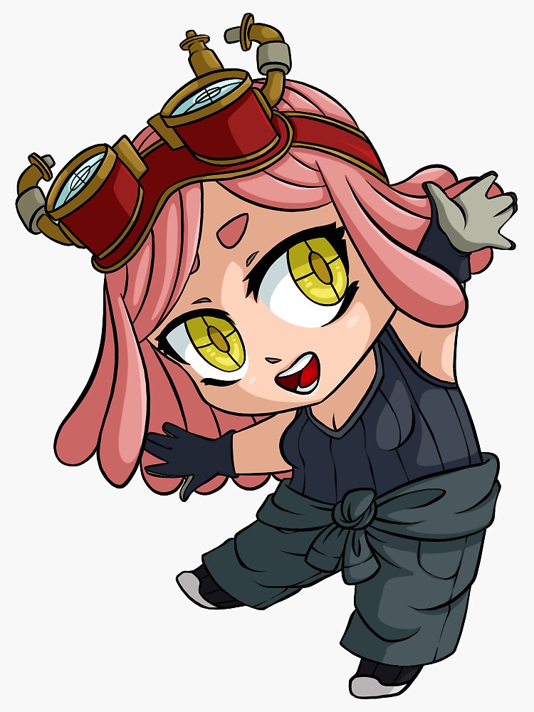 "Cheerful Chibi Hatsume Mei" Sticker for Sale by CutiePi3 | Redbubble
