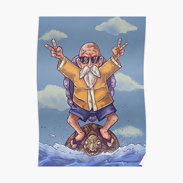 "Master Roshi" Poster for Sale by EvaMobley | Redbubble