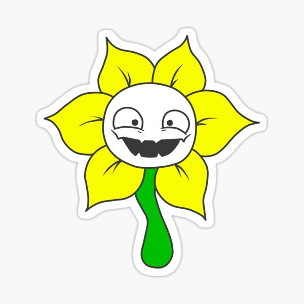 "Flowey" Sticker by SqueeBunny | Redbubble