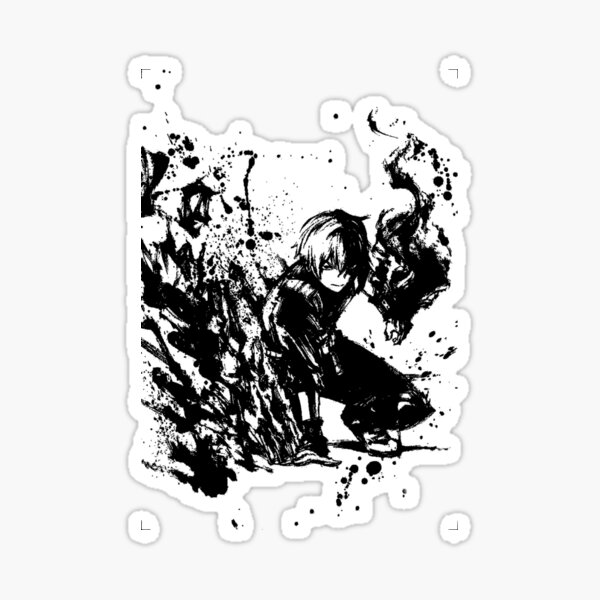 "anime hero rage" Sticker for Sale by dr-black | Redbubble
