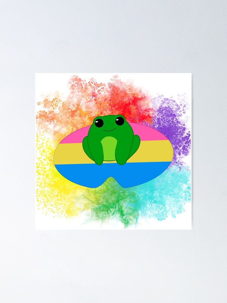 "Pan Frog LGBT Rainbow" Poster for Sale by saxophoneliz | Redbubble