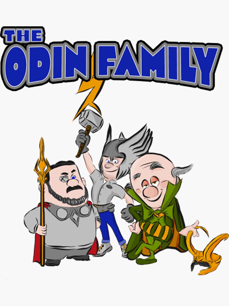"The Odin Family Sticker" Sticker for Sale by delsielotti | Redbubble