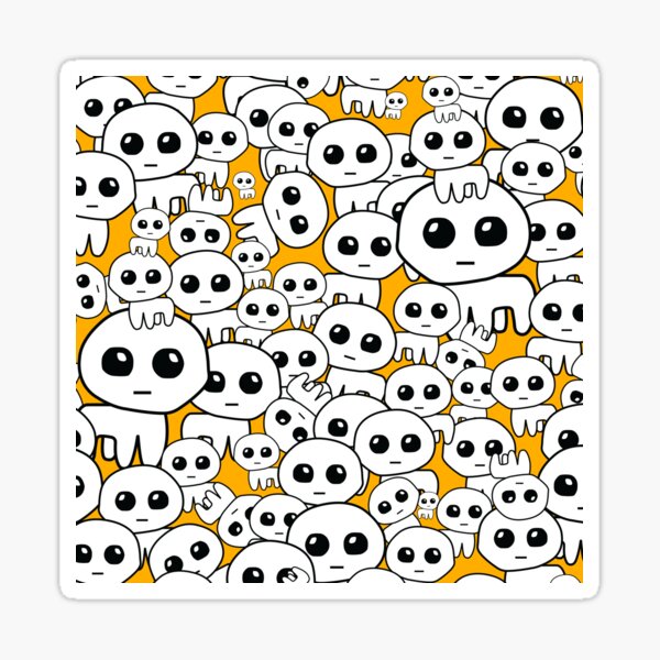 "Yippee Army - Orange" Sticker for Sale by Rzera- | Redbubble