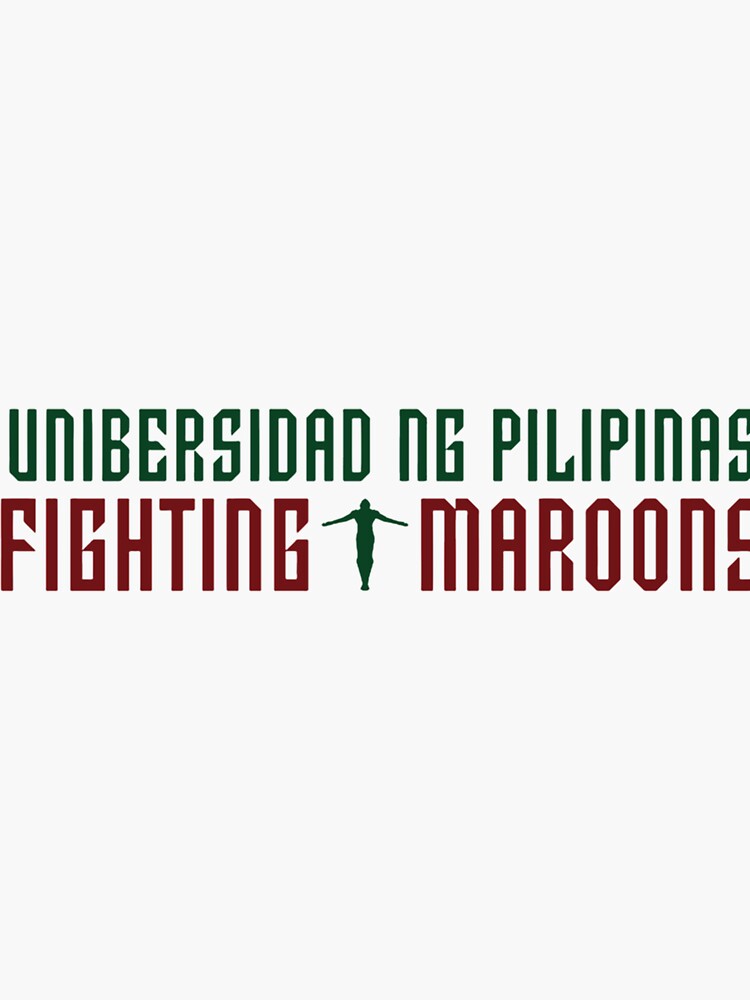"FIGHTING MAROONS " Sticker for Sale by foliolestudio | Redbubble