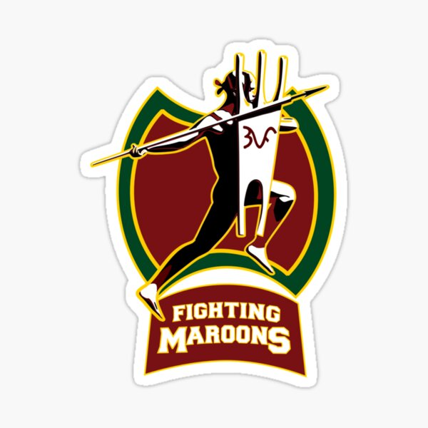 "FIGHTING MAROONS MERCH " Sticker by foliolestudio | Redbubble