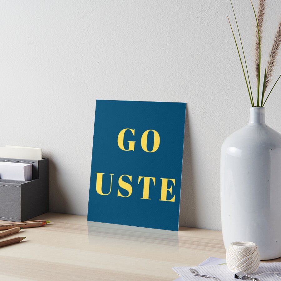 "Go USTe UST University of Santo Tomas Yellow " Art Board Print by ...