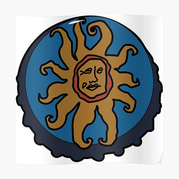 "Sun Beer Bottle Cap" Poster for Sale by BKJOAP | Redbubble