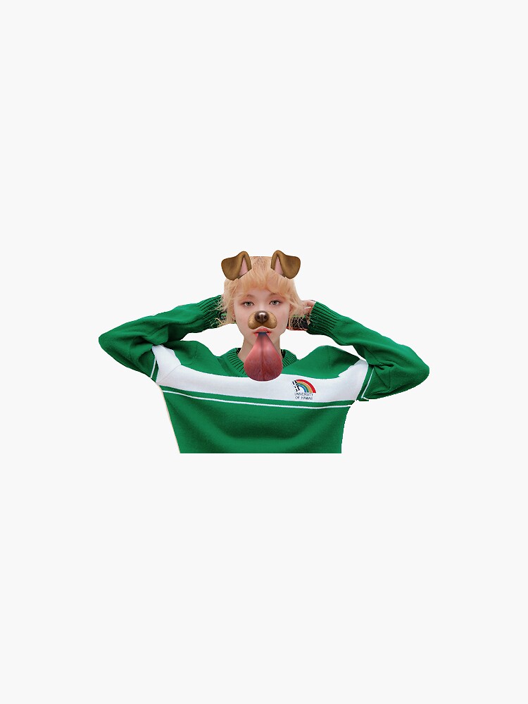 "Wendy dog face sticker #2" Sticker for Sale by illegalmadi | Redbubble