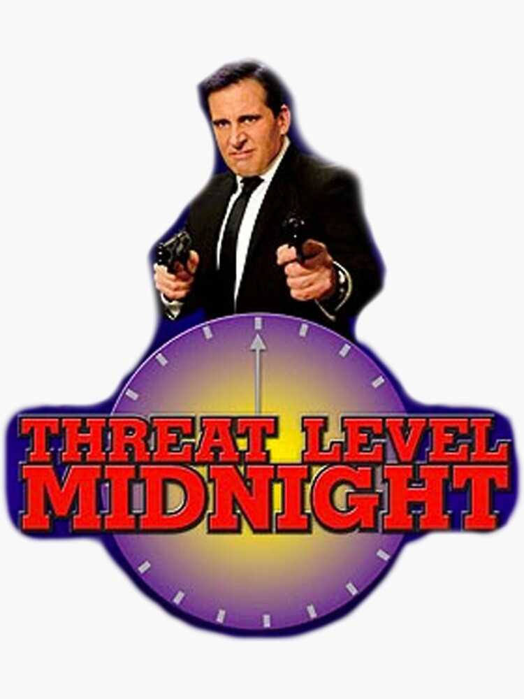 "threat level midnight office" Sticker for Sale by dancingmandy96 ...