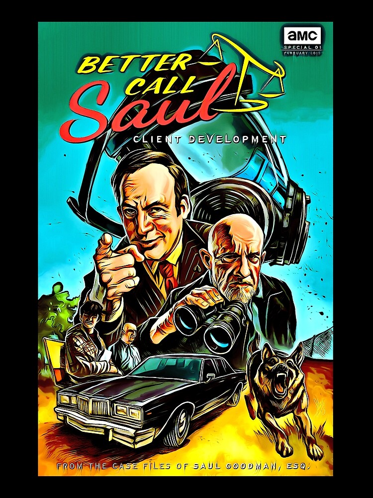 "BETTER CALL SAUL STICKER" Poster for Sale by halimiyurina | Redbubble