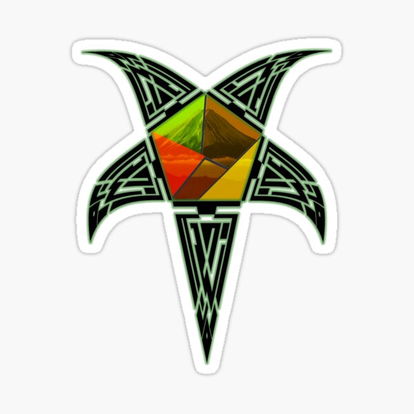 "Inverted Star" Sticker for Sale by EdGhraphica | Redbubble