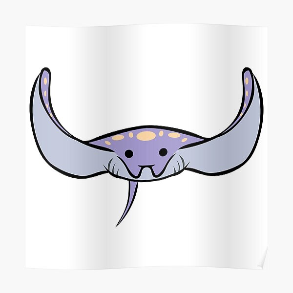 "Cute Manta Ray" Poster for Sale by jess01png | Redbubble