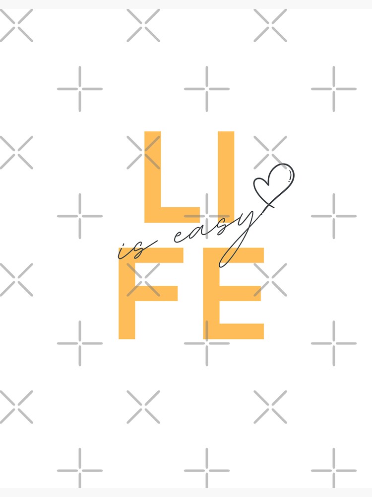 "Life Is Easy" Sticker for Sale by SuNeGi | Redbubble