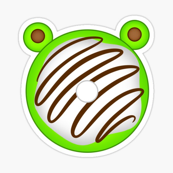 "Frog Donut" Sticker for Sale by JaxSabertooth | Redbubble
