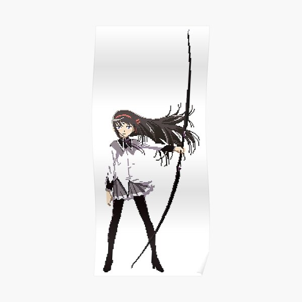 "Pixel Homura" Poster by toxzen | Redbubble