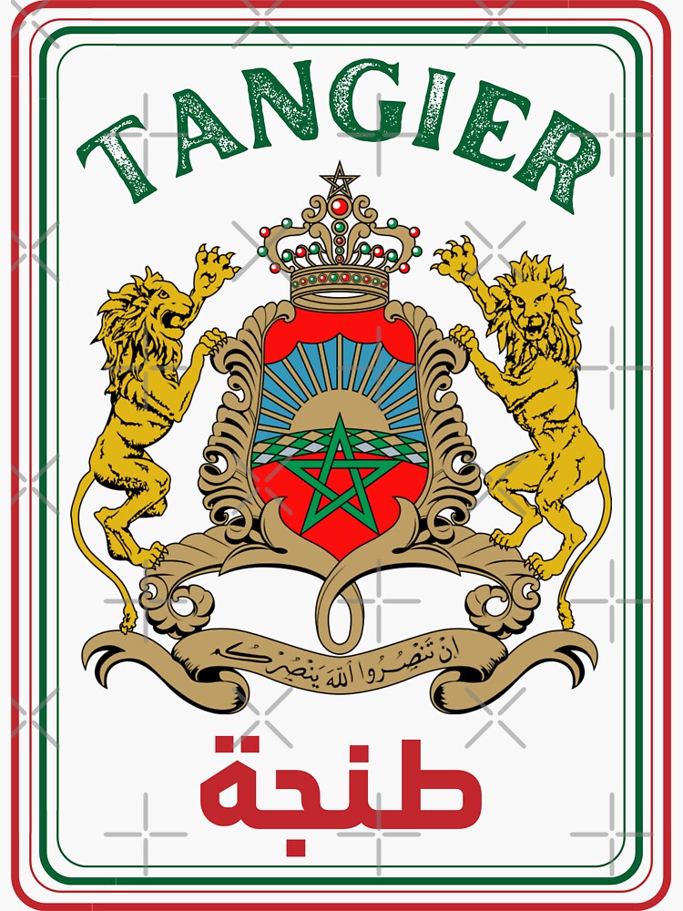 "Moroccan City of Tangier" Sticker by FedSherDesign | Redbubble