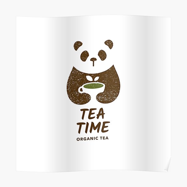 "Tea Time Panda Tea Time" Poster for Sale by koopatrooper | Redbubble