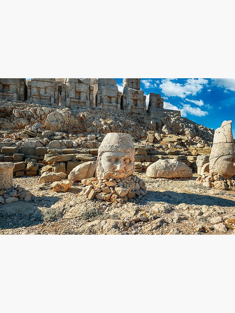 Lámina fotográfica «Antiguas estatuas en la cima de la montaña Nemrut ...