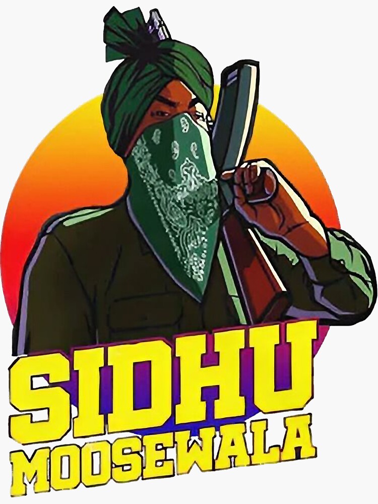 "Sidhu Moose Wala a Sidhu Moose Wala a Sidhu Moose Wala" Sticker for ...