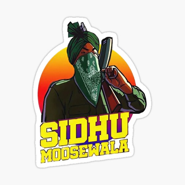 "Sidhu Moose Wala a Sidhu Moose Wala a Sidhu Moose Wala" Sticker for ...