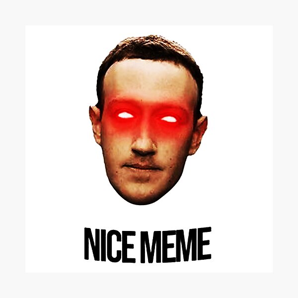 "Mark Zuckerberg Meme" Photographic Print for Sale by jefriyusuf ...