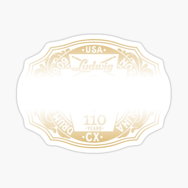 "LUDWIG DRUMS" Sticker for Sale by bagyasas | Redbubble
