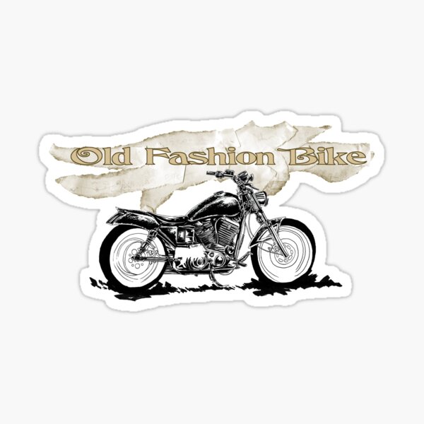 "Old Fashion Bike" Sticker for Sale by MarcusArts | Redbubble