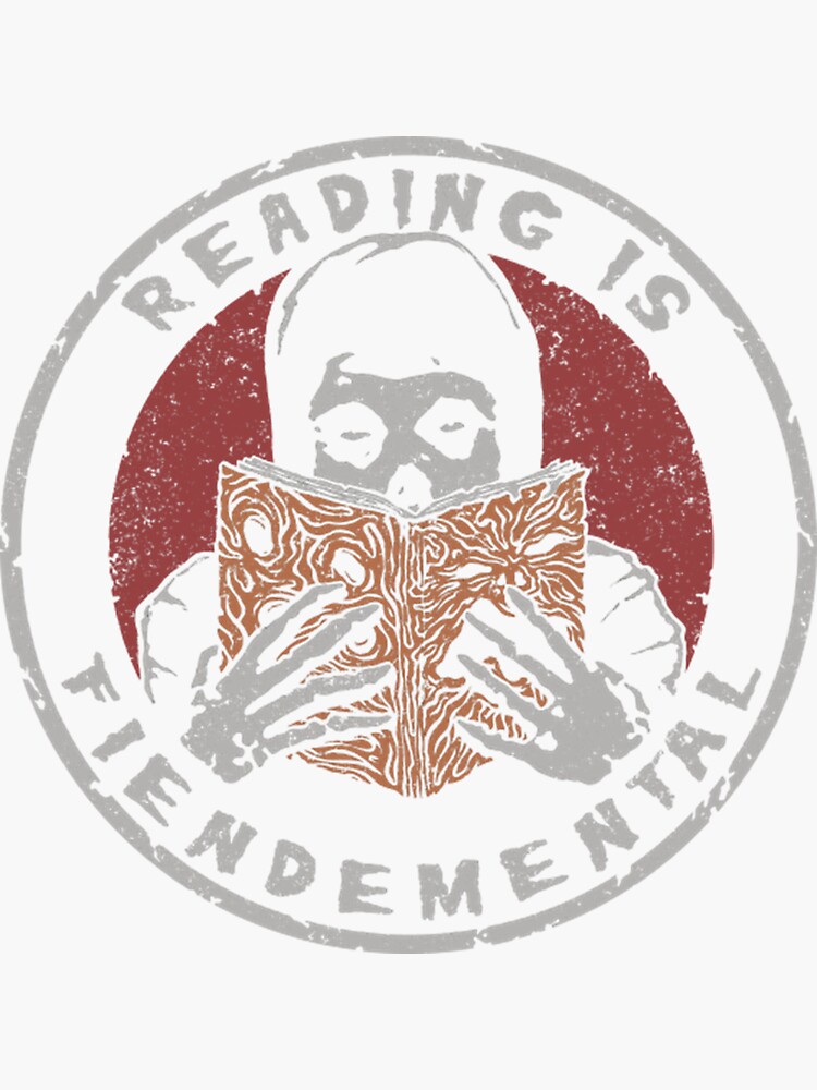 "Evil Dead T-Shirt'READING IS FIENDEMENTAL" Sticker for Sale by ...