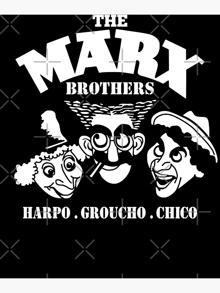 "Vintage The Marx Brothers Fan Harpo Grouchom Gift Movie Fans" Poster ...