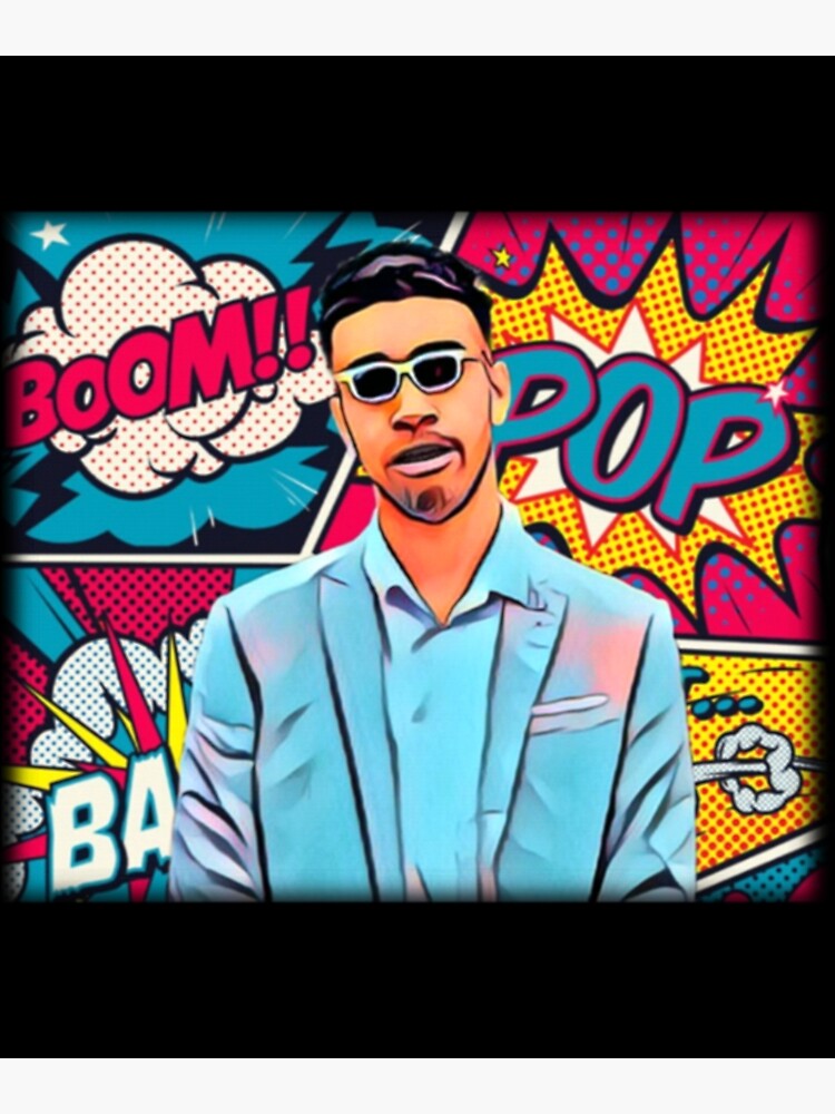 Lámina fotográfica «Boom Man en estilo cómico de dibujos animados O.m.i ...