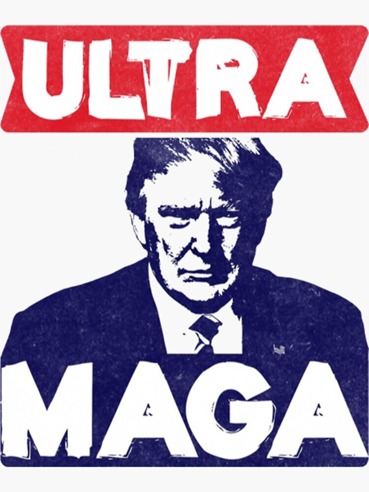 "Ultra Maga " Sticker for Sale by VictoryAttire | Redbubble