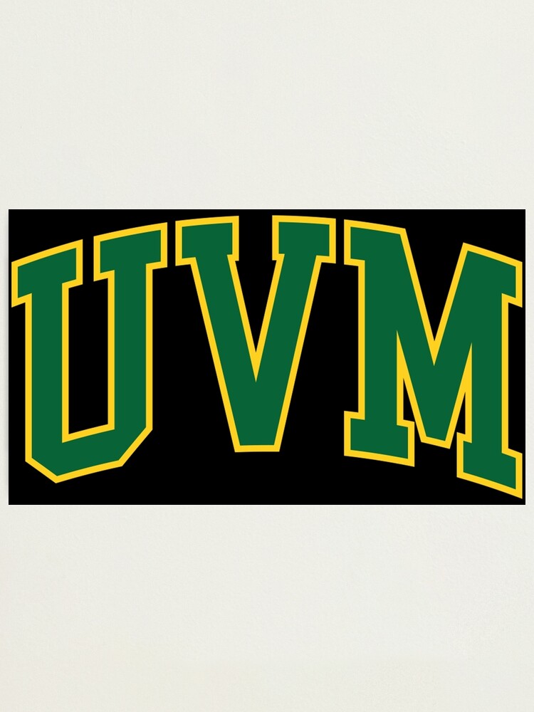 "uvm - college font curved" Photographic Print for Sale by ...