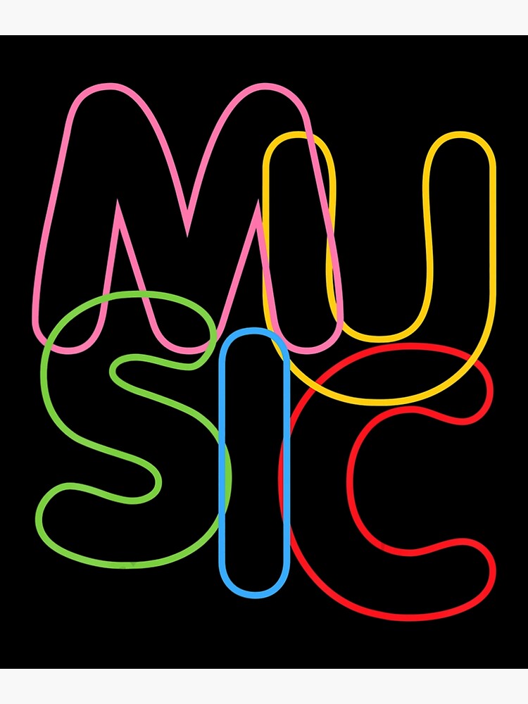 "Modern Typography Lgbt Color Music Musician" Poster for Sale by ...