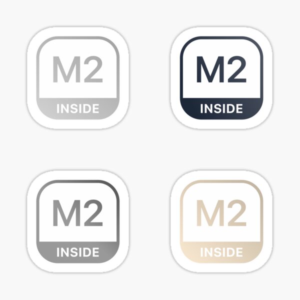 "Apple M2 inside" Sticker for Sale by techshirtstore | Redbubble