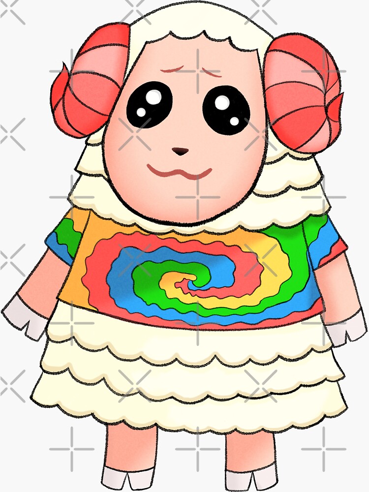 "Dom (ACNH Villager)" Sticker for Sale by katiebelleart | Redbubble