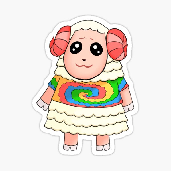 "Dom (ACNH Villager)" Sticker for Sale by katiebelleart | Redbubble