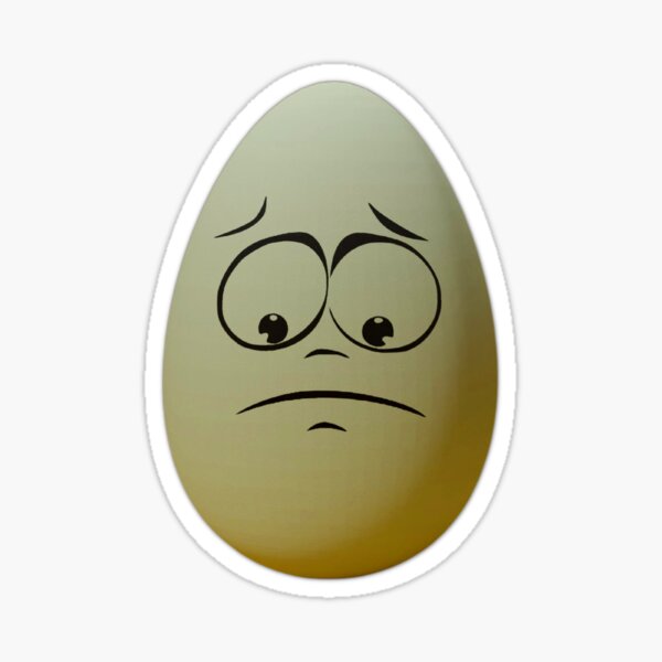 "Funny egg face" Sticker for Sale by KFashion4u | Redbubble