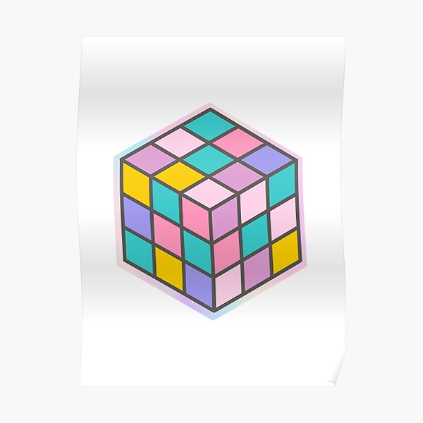 "Cube Bix,Rainbow (W)" Poster for Sale by Vaccine1900 | Redbubble