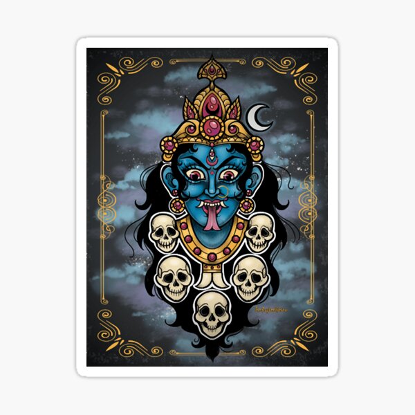 "Jai Maa Kali" Sticker for Sale by shopSAIO | Redbubble