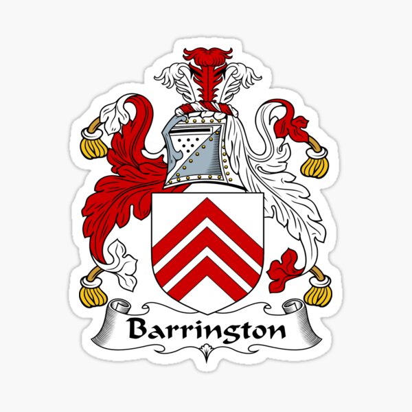 "Barrington" Sticker for Sale by HaroldHeraldry | Redbubble