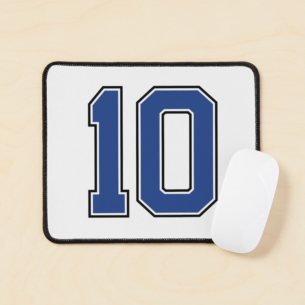 "Blue Number 10 lucky sports jersey ten" Poster for Sale by HeavyStyle ...