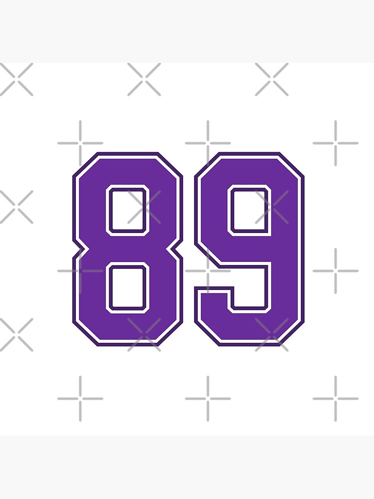 "Purple Number 89 lucky sports jersey eighty nine" Poster for Sale by ...