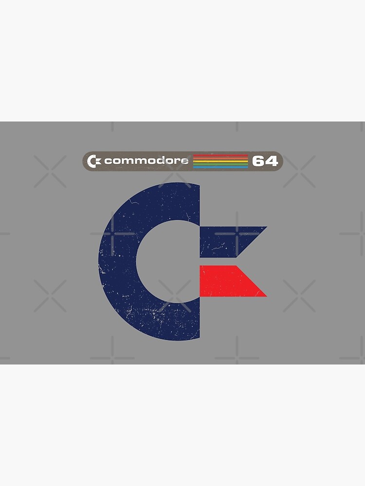 "8-bit computer retro vintage look C64 with logo" Bath Mat by Dirk4171 ...