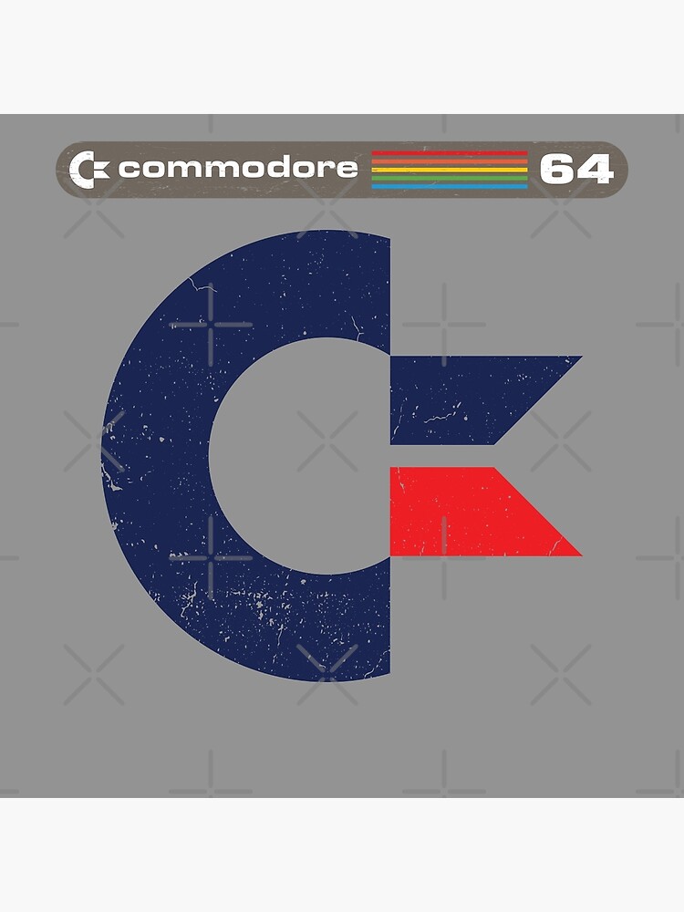 "8-bit computer retro vintage look C64 with logo" Photographic Print ...