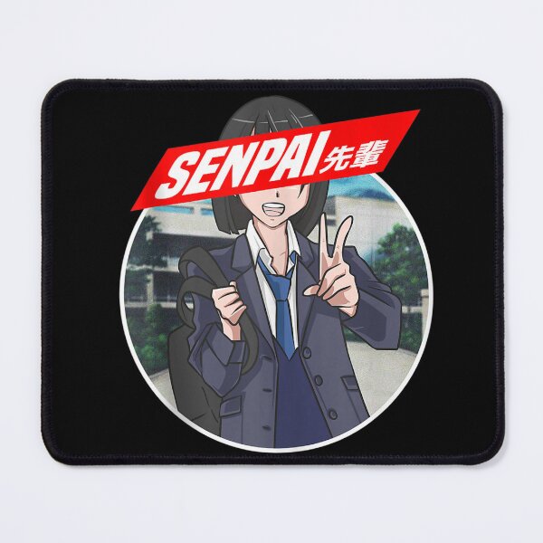 "Senpai Anime School Girl Uniform Manga Waifu Notice Me" Mouse Pad by ...