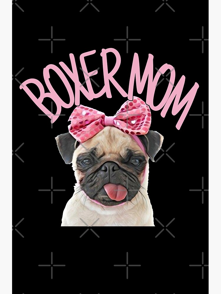 Lámina fotográfica «Mamá boxeadora, mamá perro boxer» de Heba44 | Redbubble
