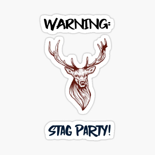 "STAG PARTY" Sticker for Sale by Teesite | Redbubble