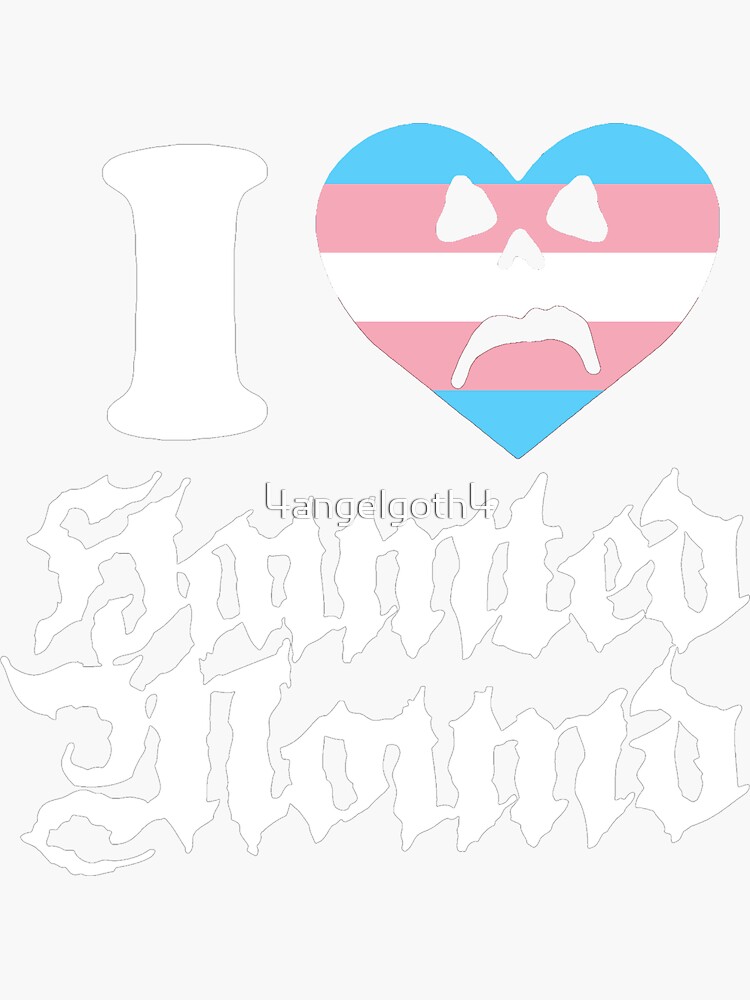 "Trans Pride I Love Haunted Mound " Sticker for Sale by 4angelgoth4 ...